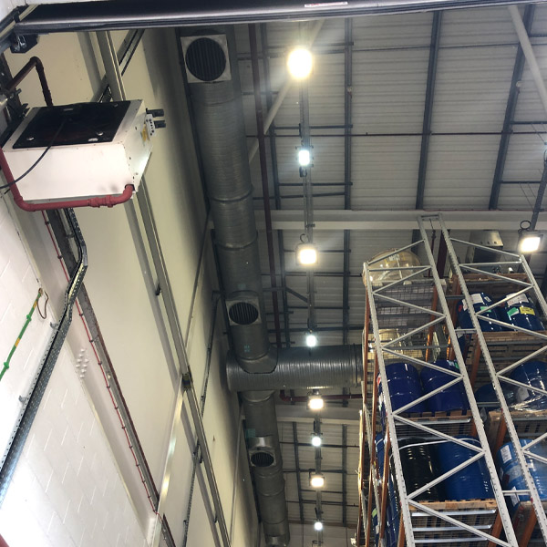 ATEX Certified Lighting for a Solvent Store Warehouse | Project
