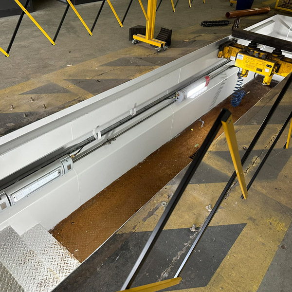 Hazardous Area Lighting At A Vehicle Inspection Pit | SR Electrical