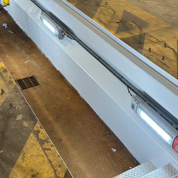 Hazardous Area Lighting At A Vehicle Inspection Pit | SR Electrical